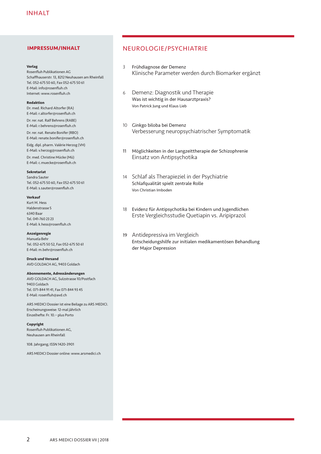 Inhalt – Impressum – Rosenfluh.ch